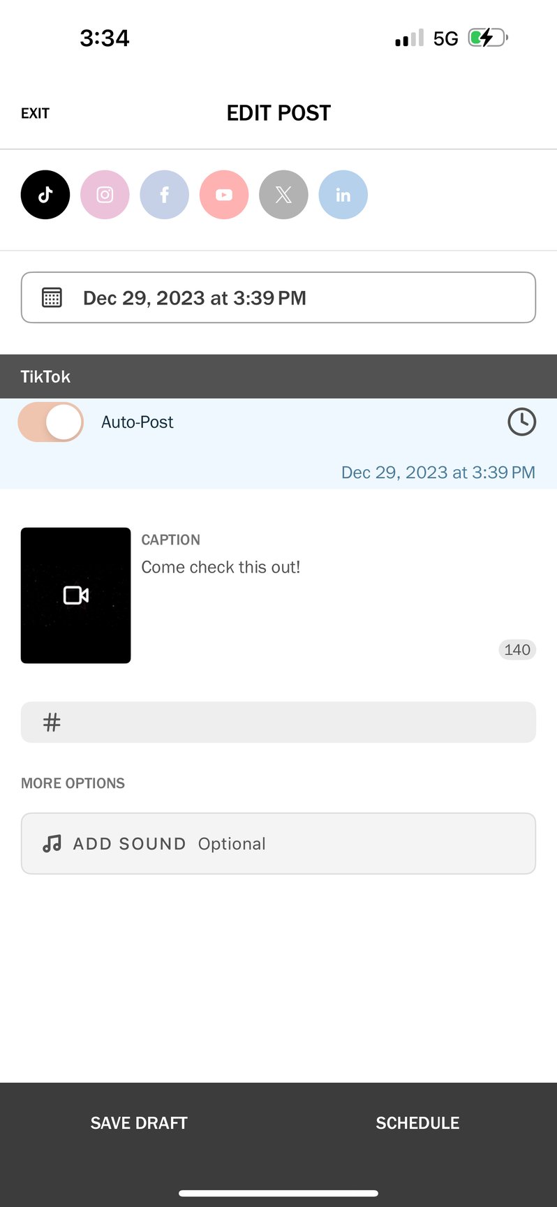 How to Link and Auto-Post to TikTok