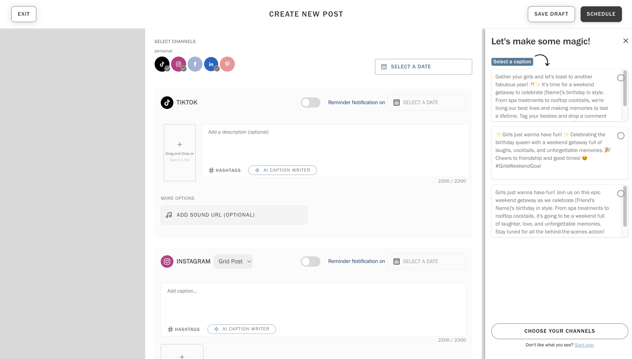 How to Use Planoly's AI Caption Writer