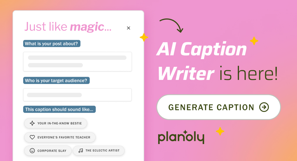 How to Use Planoly's AI Caption Writer